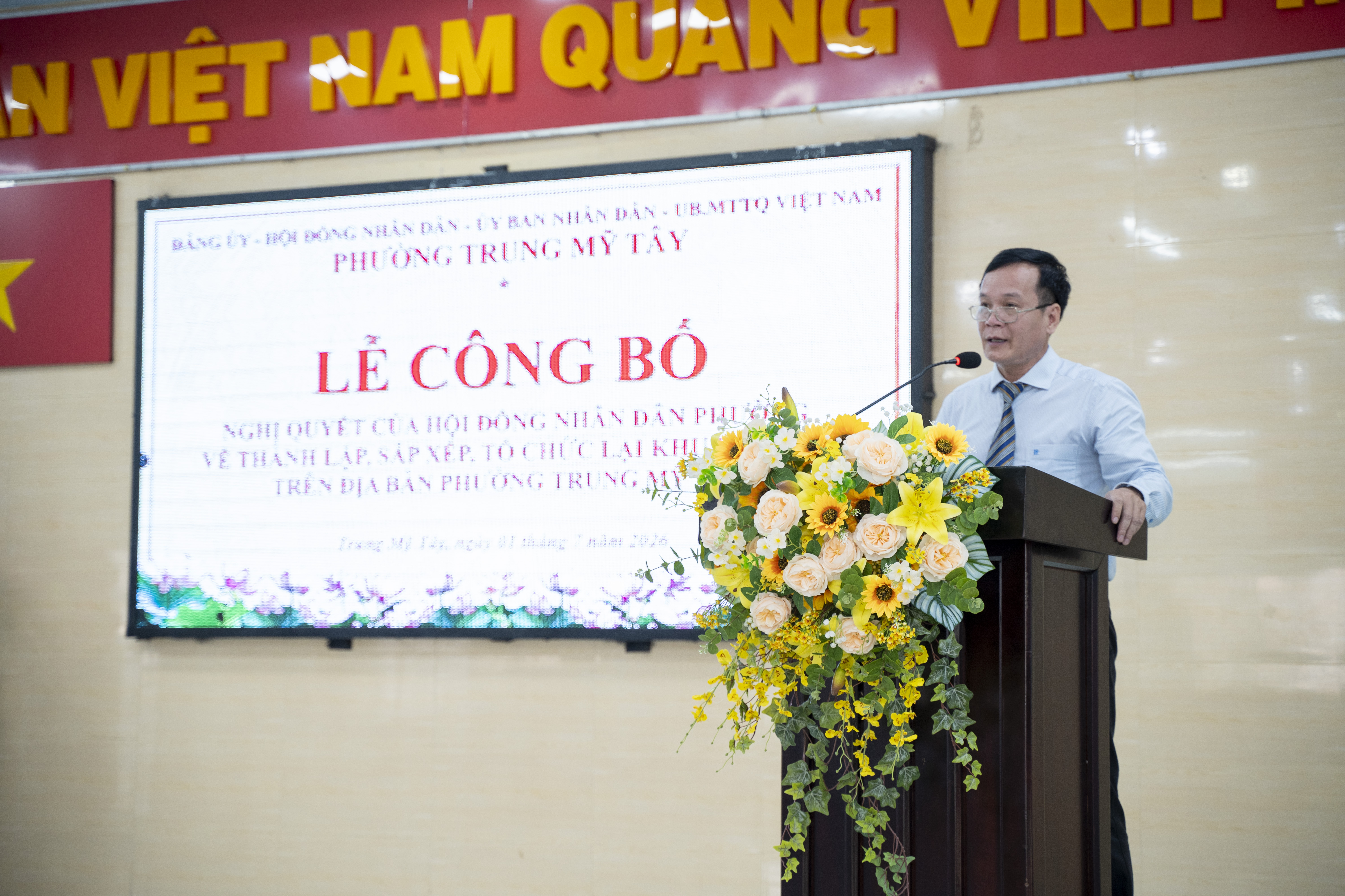 PHƯỜNG TRUNG MỸ TÂY TỔ CHỨC LỄ CÔNG BỐ NGHỊ QUYẾT CỦA HỘI ĐỒNG NHÂN DÂN ...